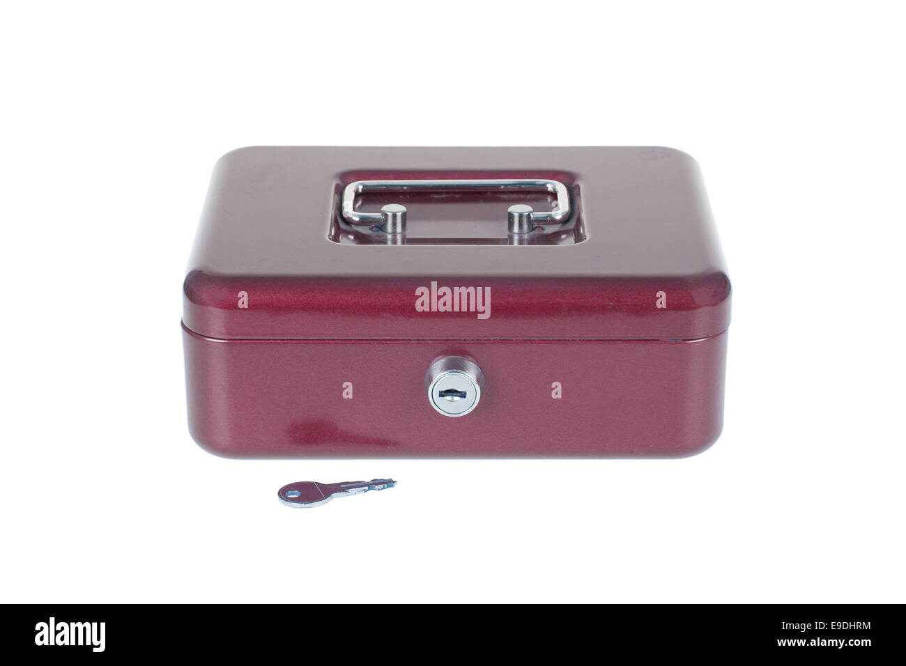 Red moneybox isolated on a white background Stock Photo - Alamy