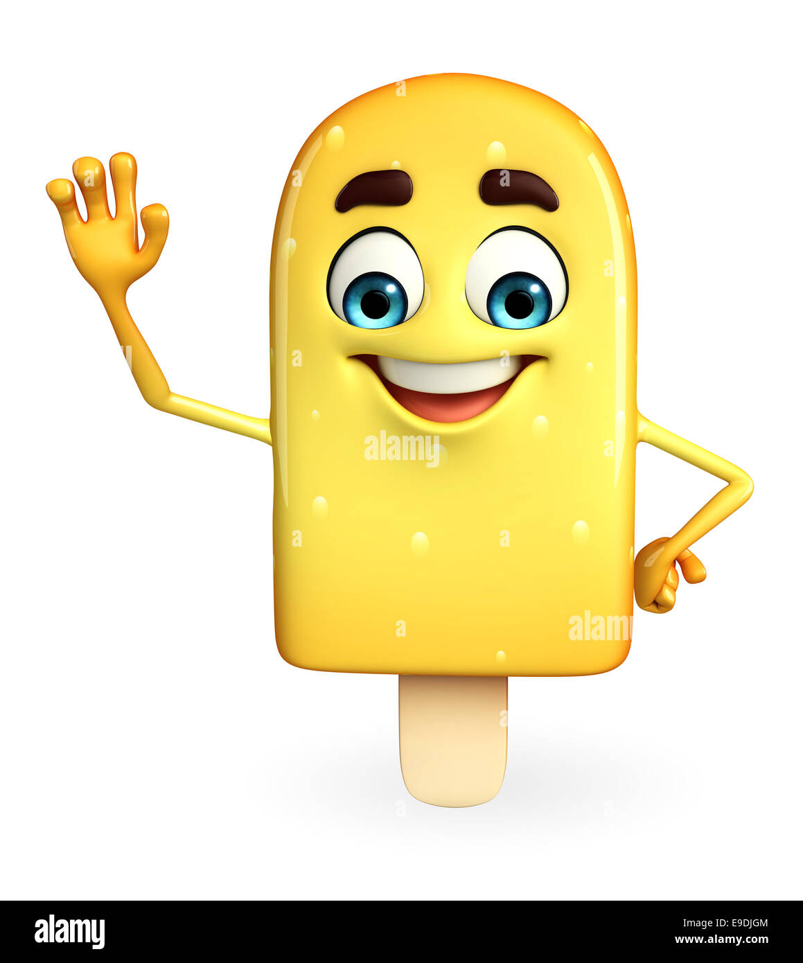 Cartoon Character of Candy with hello pose Stock Photo - Alamy