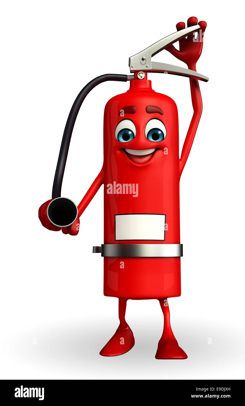 Cartoon character fire extinguisher hello hi-res stock photography and ...