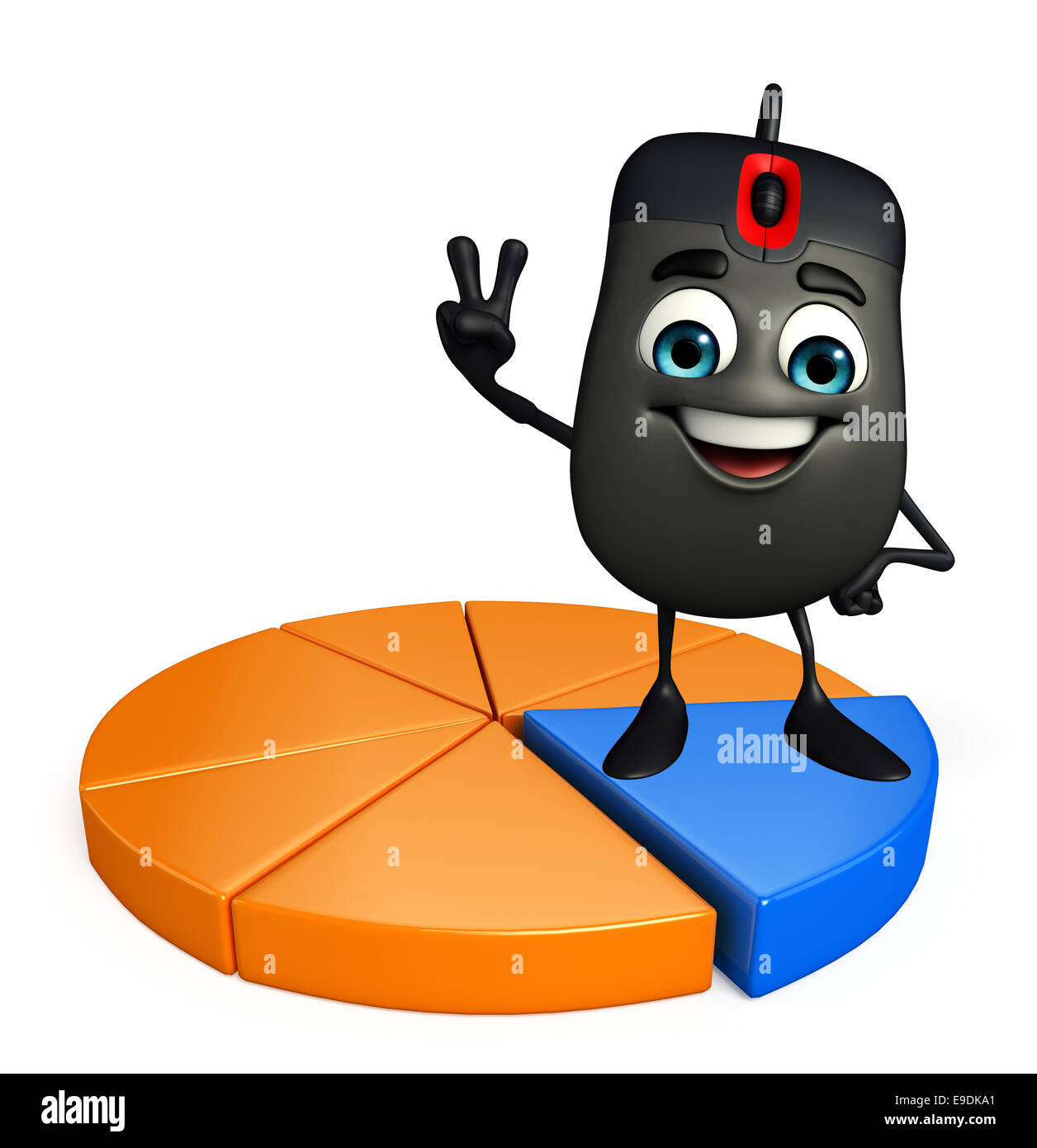 Illustration white character circular graph hi-res stock photography ...