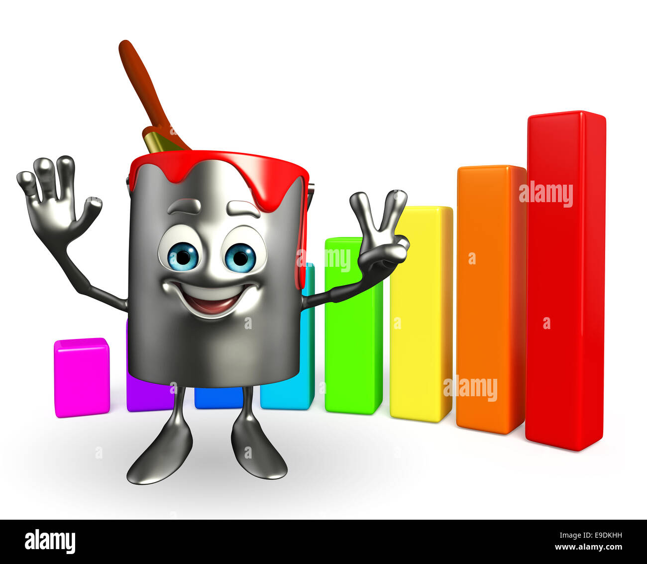 Cartoon character paint bucket business hi-res stock photography and ...