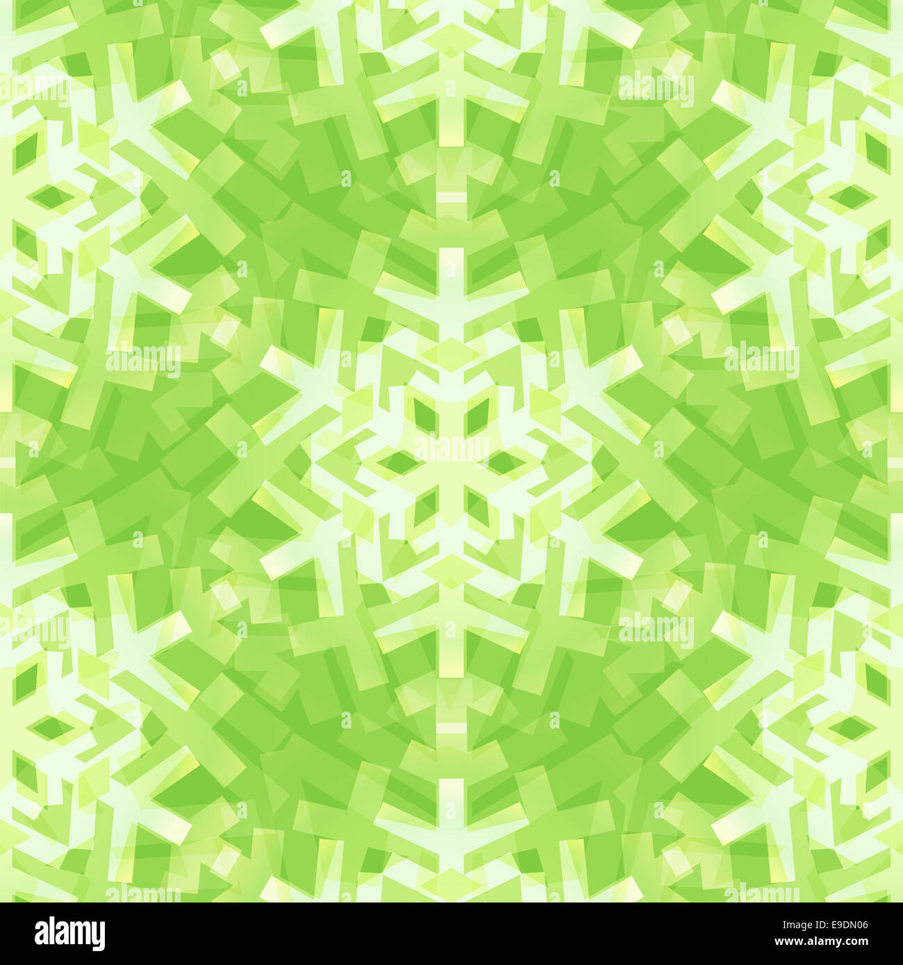 Shiny green snowflakes seamless pattern hi-res stock photography and ...