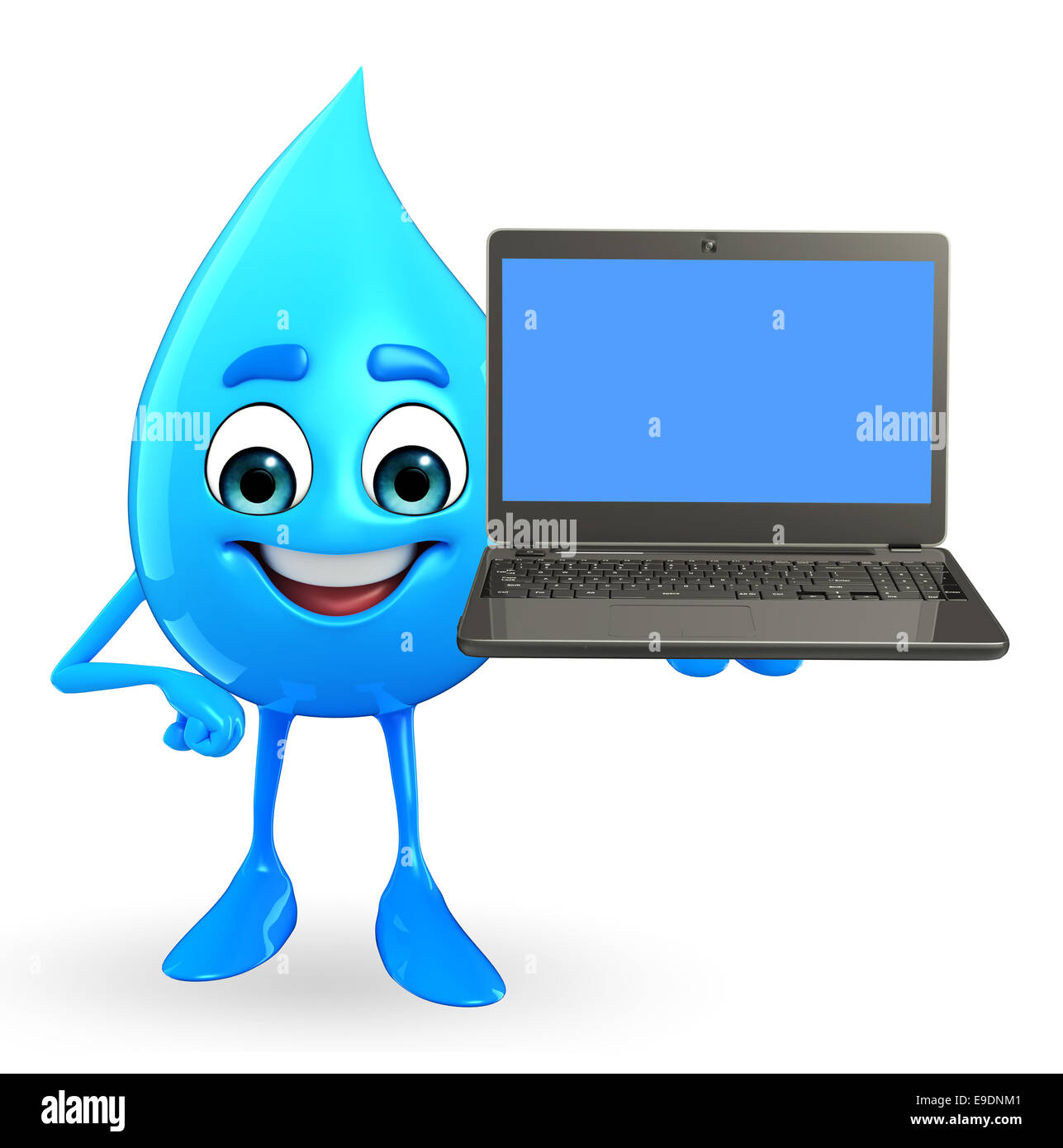 Cartoon character water drop laptop hi-res stock photography and images ...