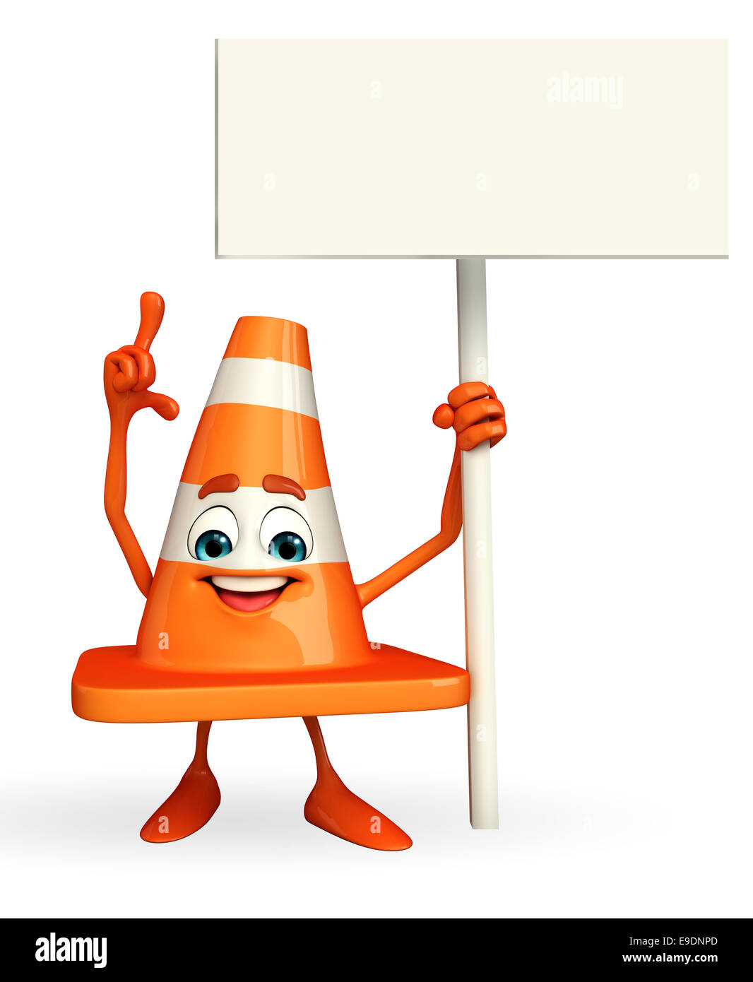 Cartoon character construction cone sign hi-res stock photography and ...