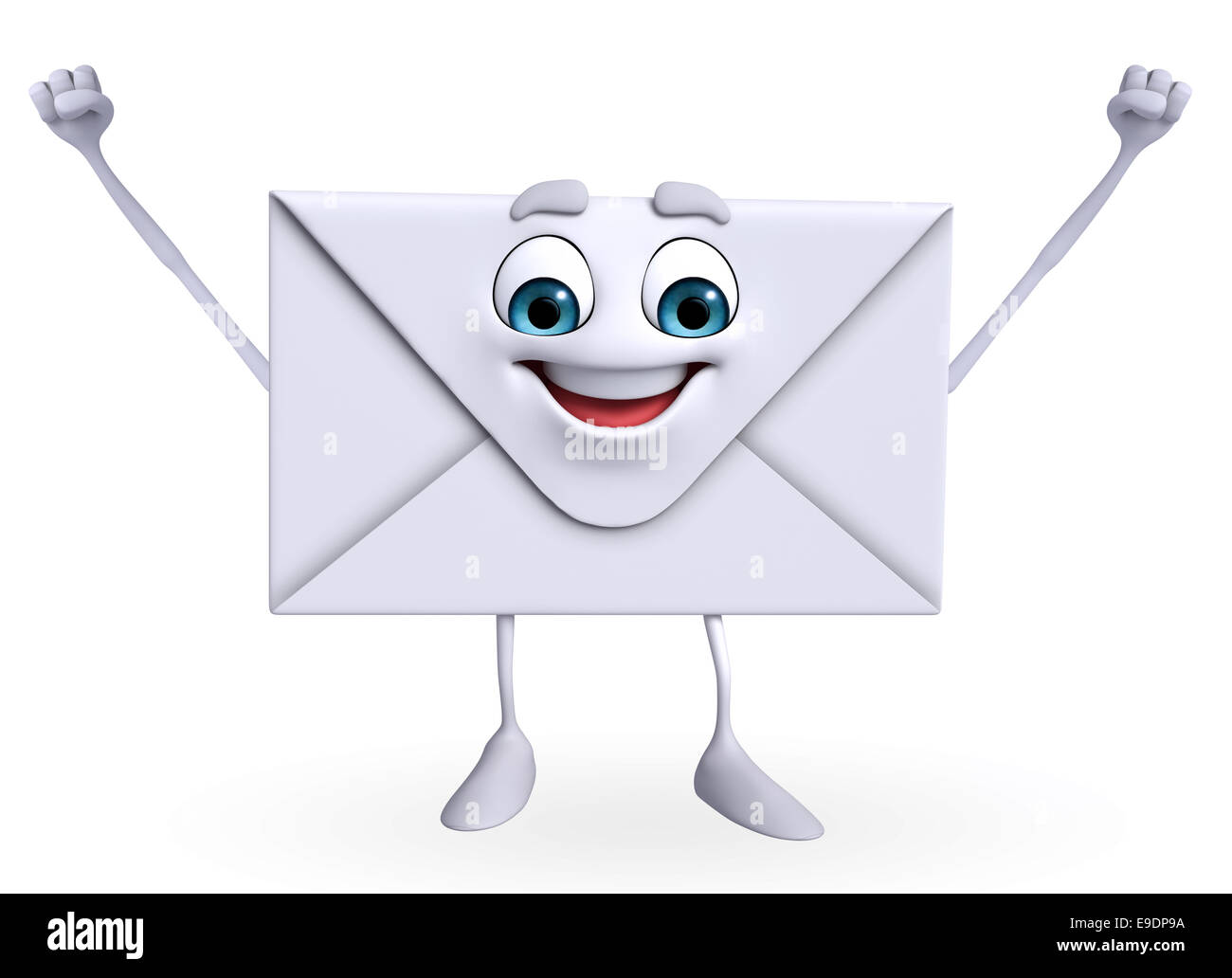 Cartoon character mail thumbs up hi-res stock photography and images ...