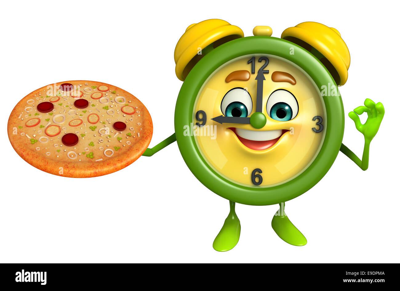 Pizza clock time hi-res stock photography and images - Alamy
