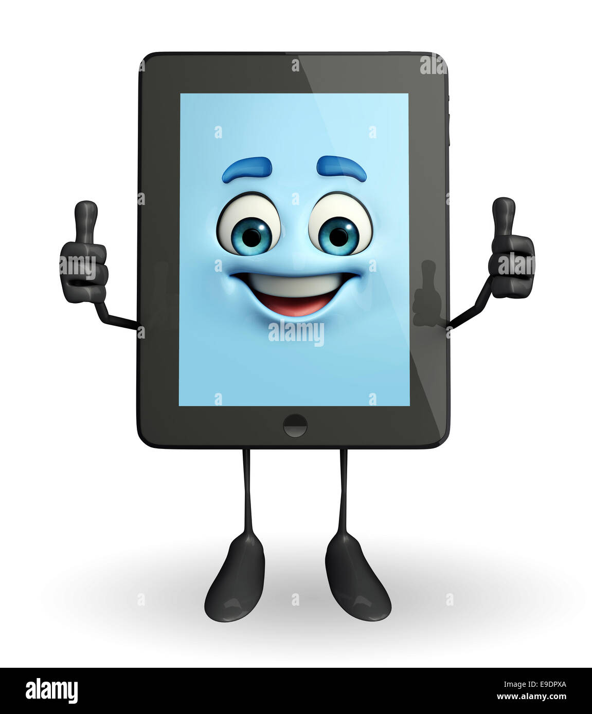 Cartoon character of tab with best sign Stock Photo - Alamy