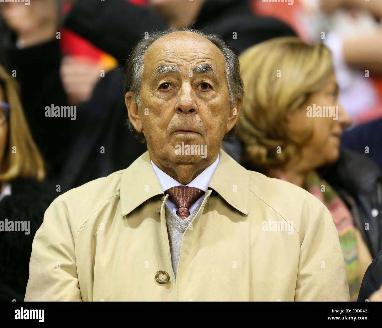 Liverpool, UK. 22nd Oct, 2014. Santiago Aguado Garcia Real Madrid board ...