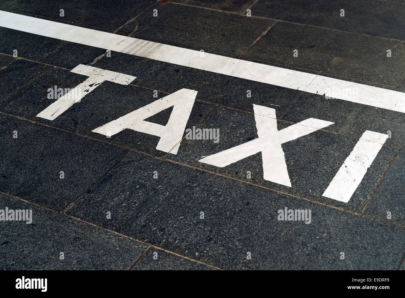 Taxi Stand Sign on the road with selective focus Stock Photo - Alamy