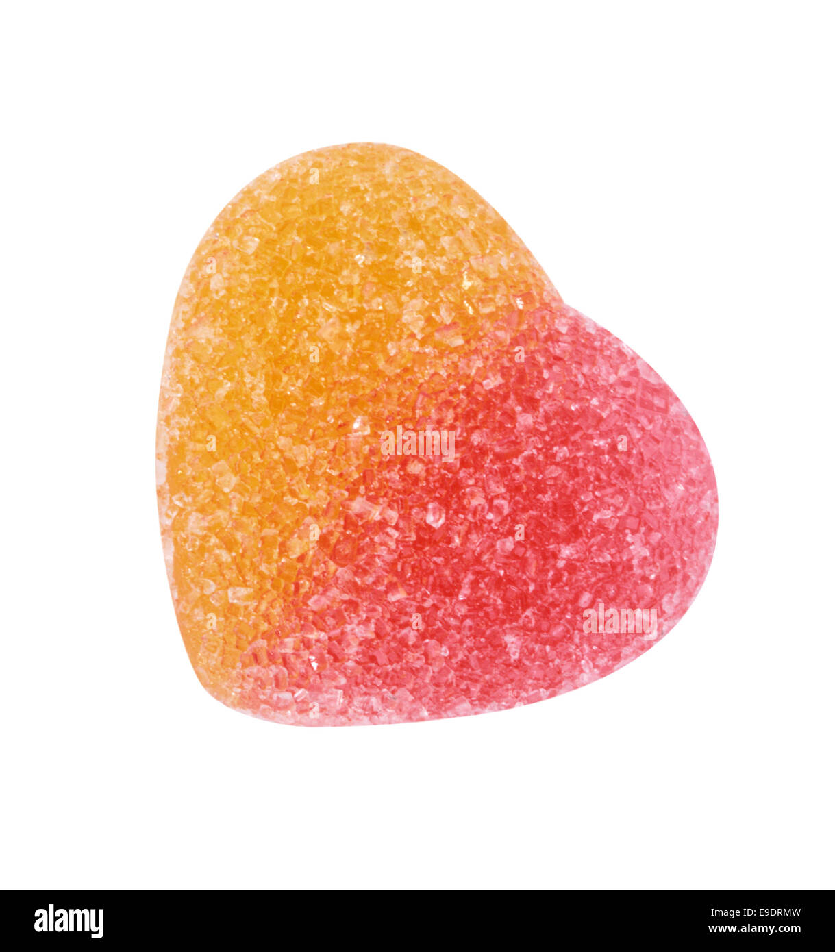 Fruit Jelly with Heart Shape Isolated Stock Photo - Alamy