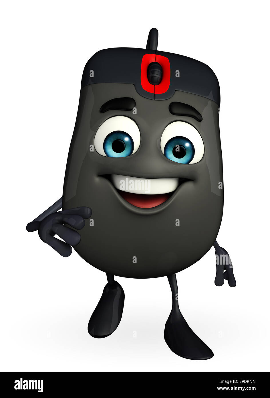 Cartoon Character of Computer Mouse is walking Stock Photo - Alamy