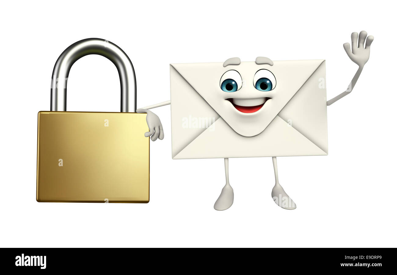 Envelope with lock Cut Out Stock Images & Pictures - Alamy