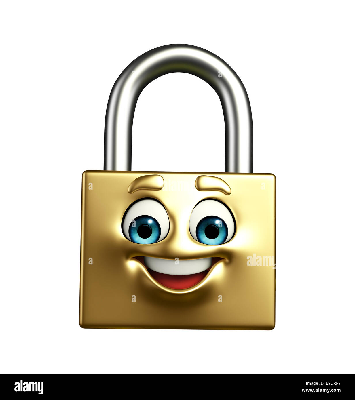 3D Lock Illustration Stock Photo - Alamy