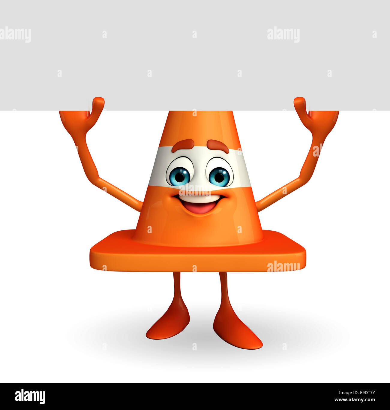 Cartoon character construction cone sign hi-res stock photography and ...