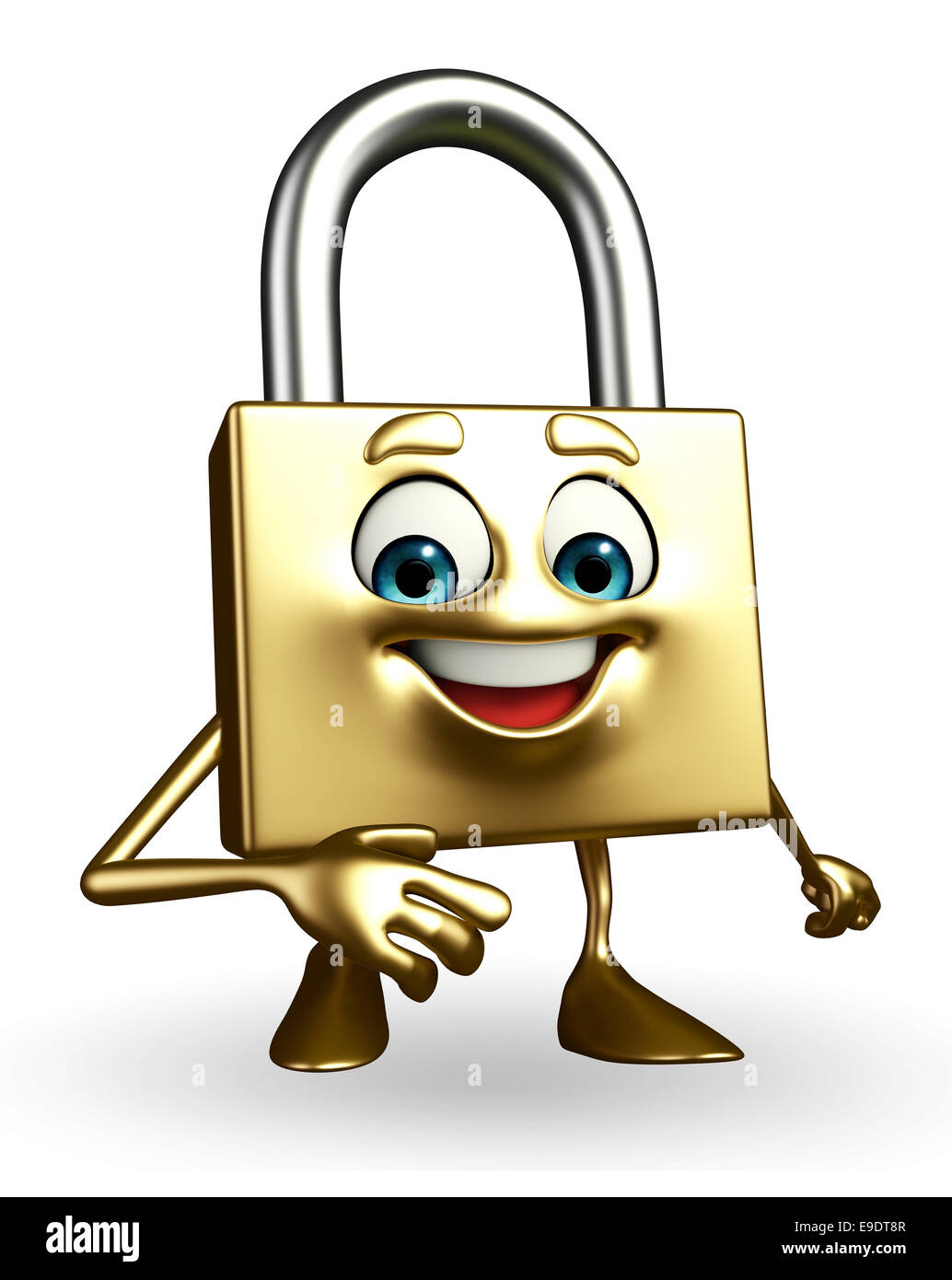 Cartoon illustration combination padlock security hi-res stock ...