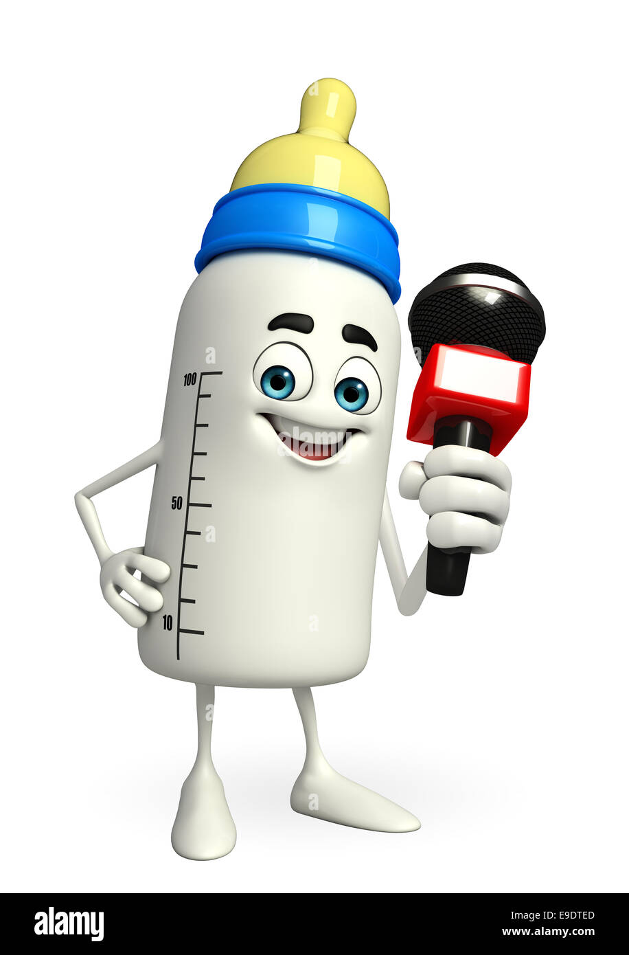 Cartoon milk bottle speech hi-res stock photography and images - Alamy