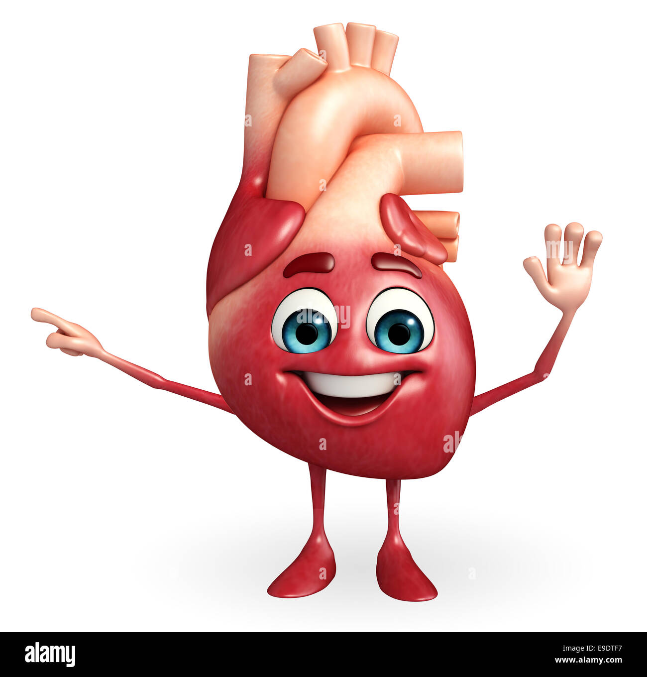 Cartoon character heart pointing hi-res stock photography and images ...