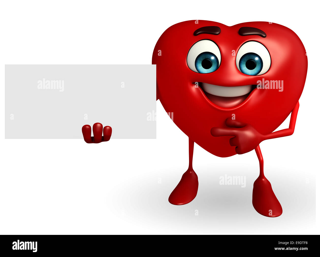 Cartoon character heart shape sign hi-res stock photography and images ...