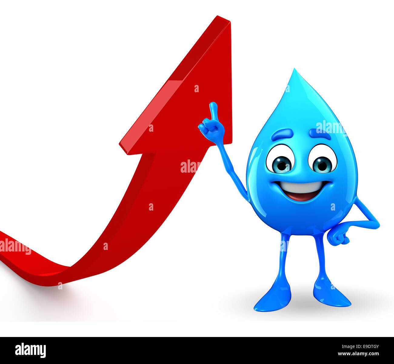 Cartoon character water drop happy hi-res stock photography and images ...