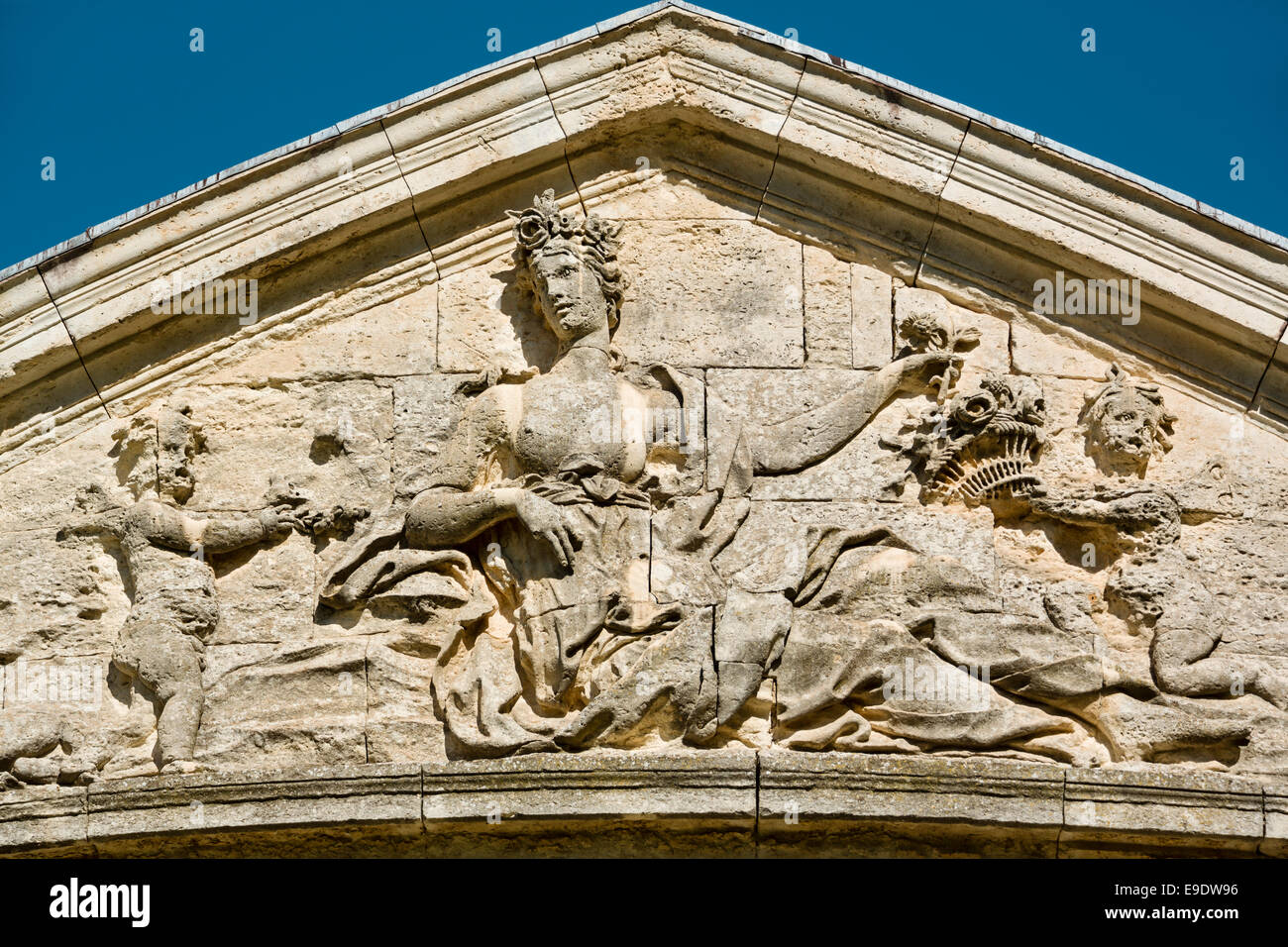 Castle Bonnier de La La Mosson, Montpellier, Herault, France Stock ...