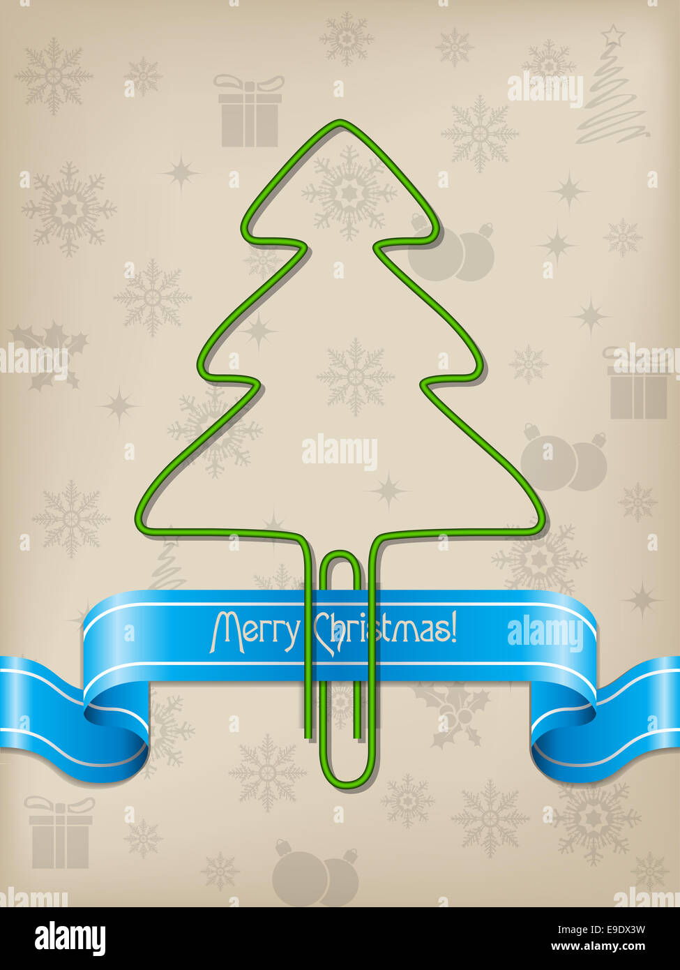 Paper clip christmas tree hi-res stock photography and images - Alamy