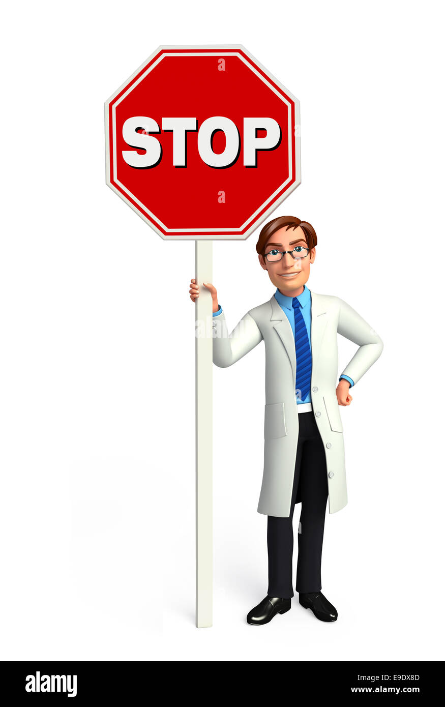 Doctor stop sign Cut Out Stock Images & Pictures - Alamy