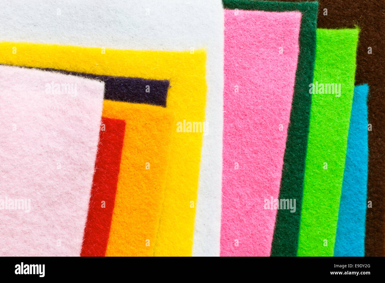 Selection of colorful felt sheets Stock Photo - Alamy