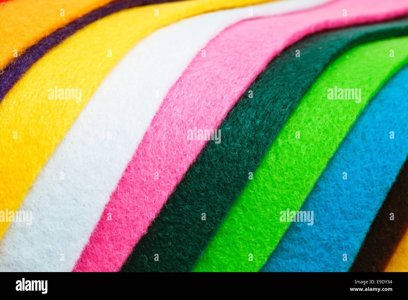 Selection of colorful felt sheets Stock Photo - Alamy