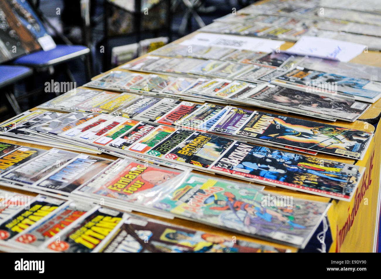 Belfast, Northern Ireland. 26 Oct 2014 - Comics on sale at Film and ...