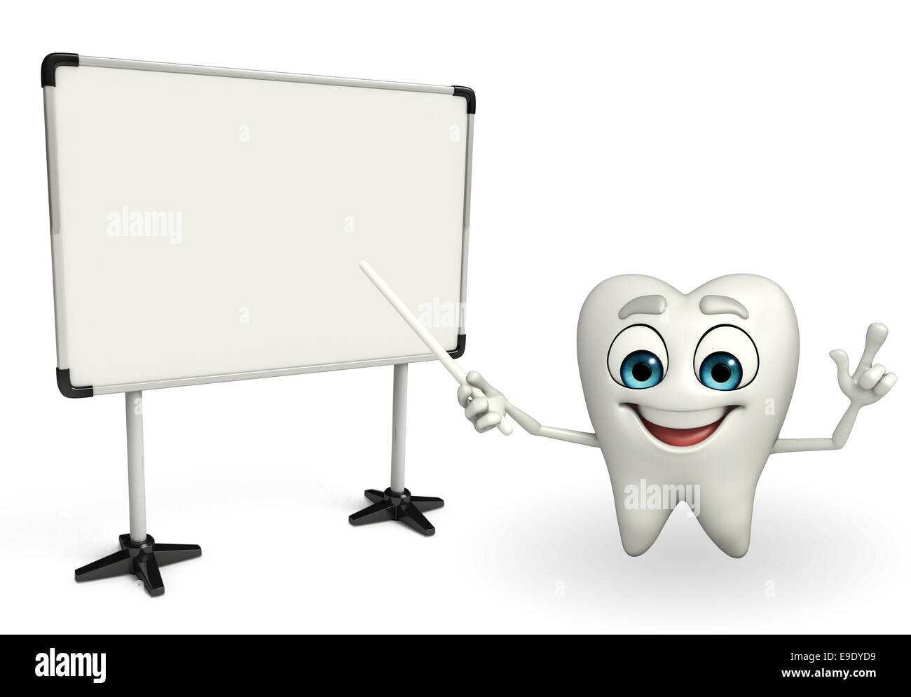 Cartoon character of teeth with Display board Stock Photo - Alamy