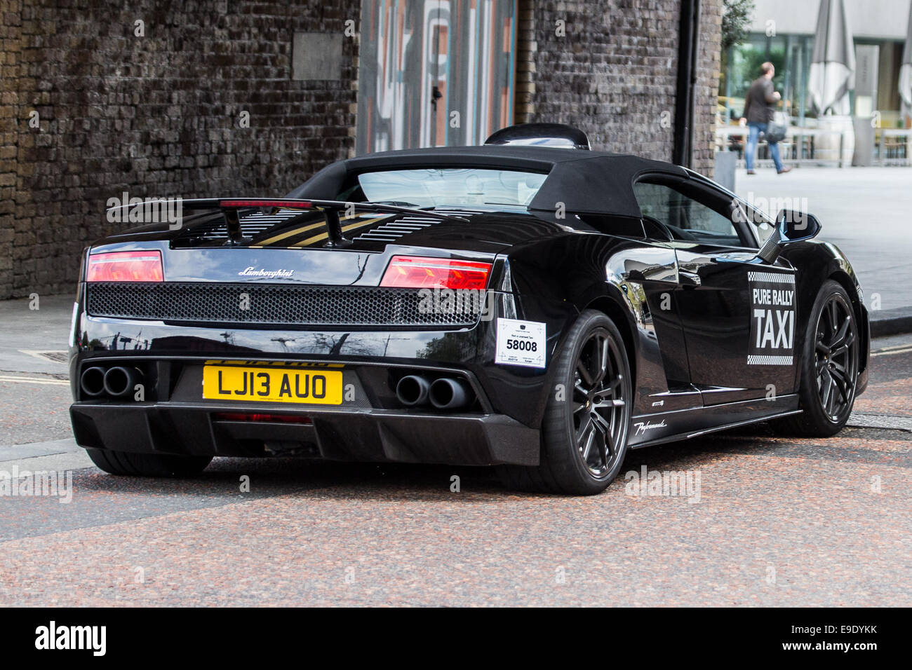 The Pure Rally Lamborghini Taxi (Gallardo Spyder model) is seen ...