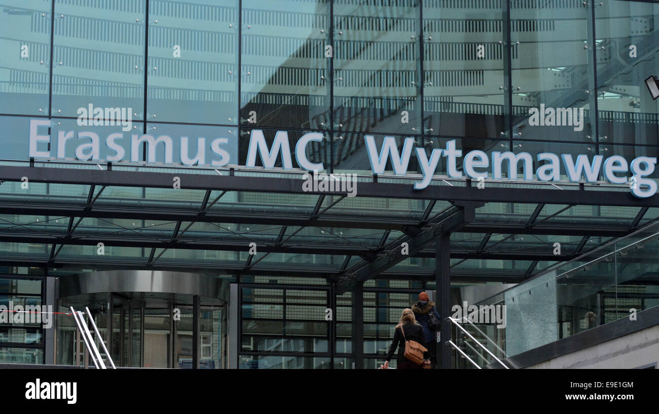 Queen Maxima of the Netherlands arriving at the Erasmus MC hospital to ...