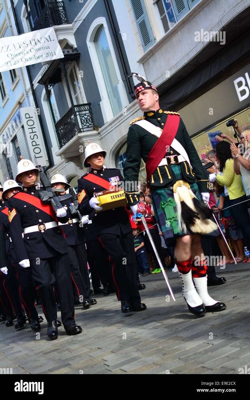 Gibraltar - 26th October 2014 - The British Royal Marines celebrated ...