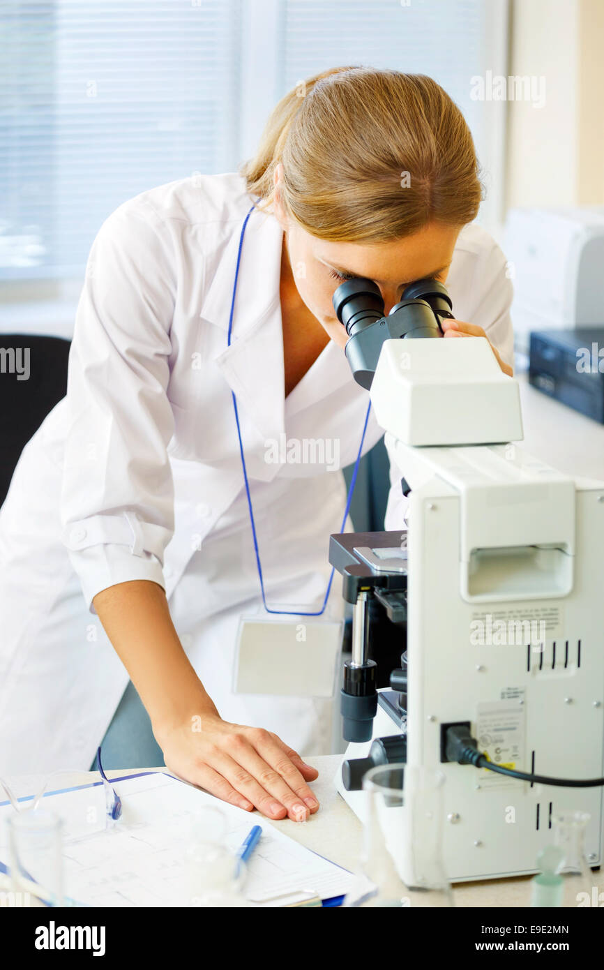 Beautiful doctor microscope hi-res stock photography and images - Alamy