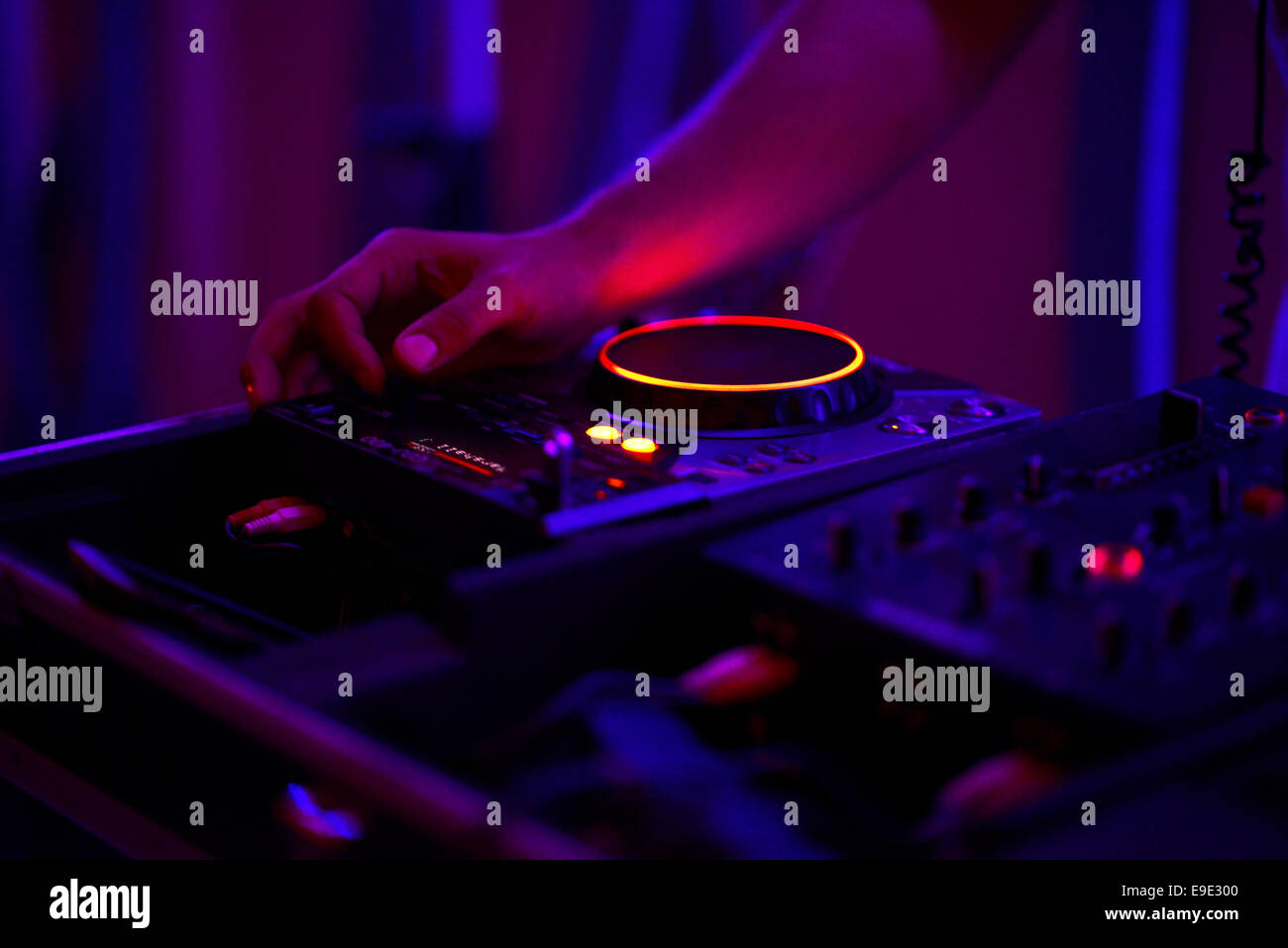 DJ Music night club Stock Photo - Alamy