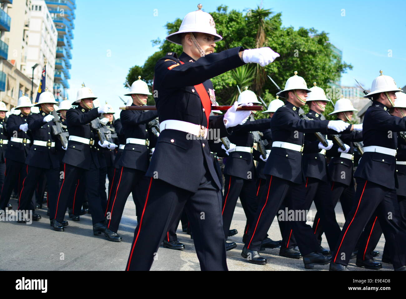 Gibraltar - 26th October 2014 - The British Royal Marines celebrated ...