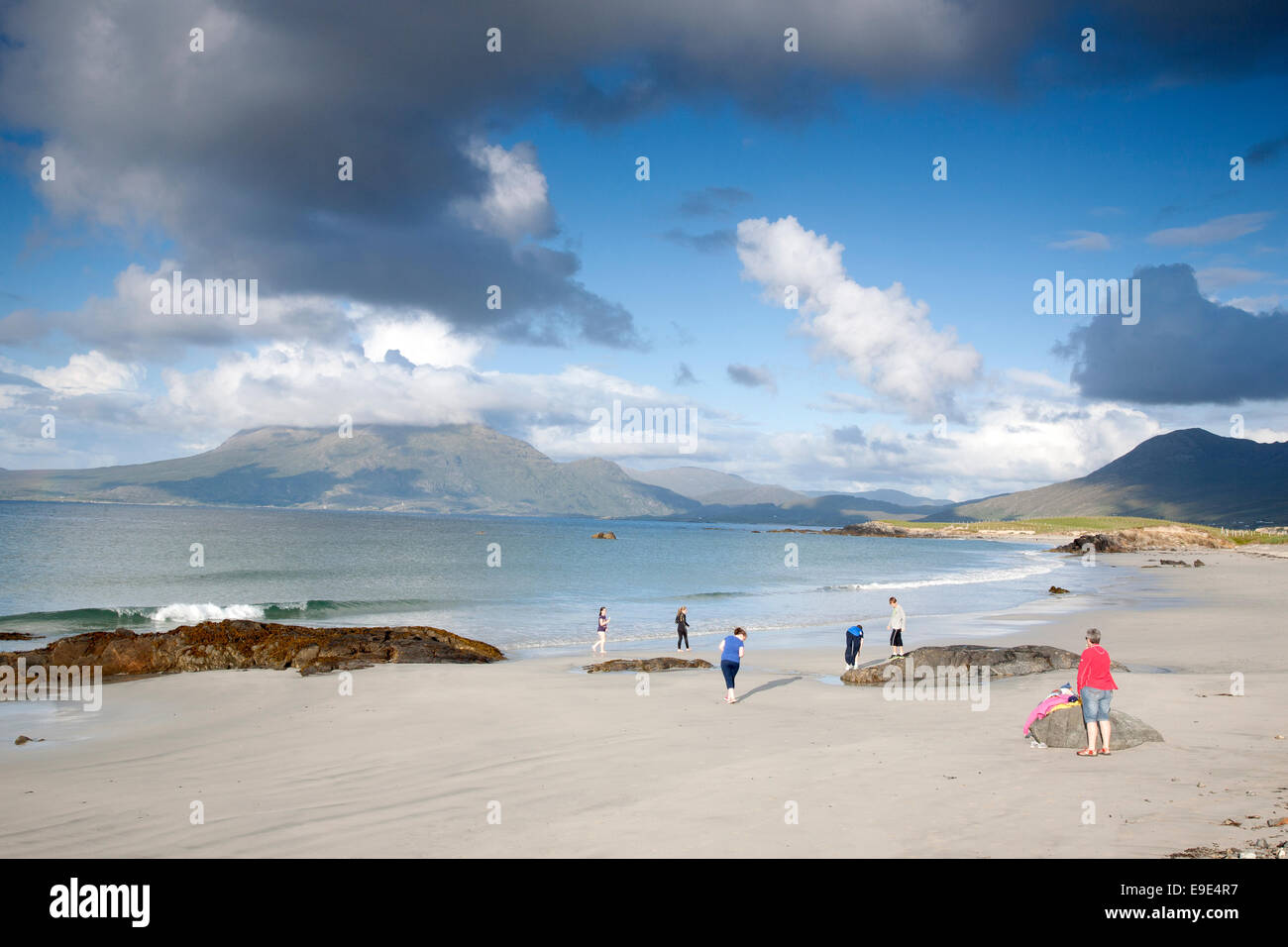 Tully Cross Beach, Connemara National Park; County Galway Stock Photo ...
