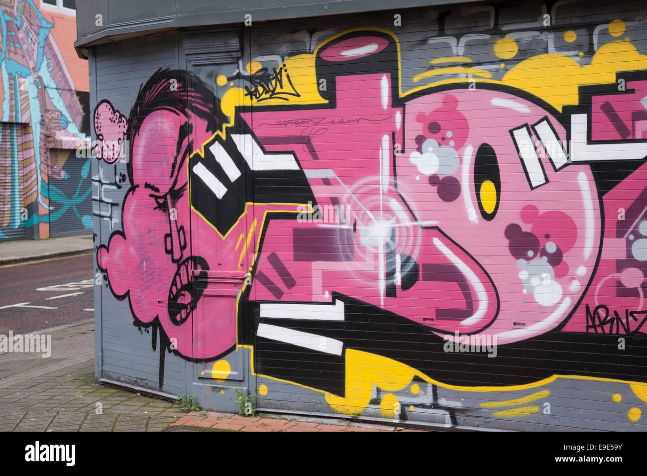 Street Graffiti in Belfast, Northern Ireland Stock Photo - Alamy