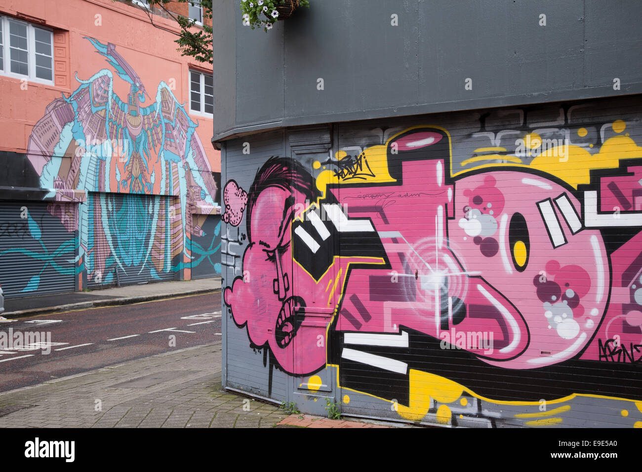 Street Graffiti in Belfast, Northern Ireland Stock Photo - Alamy