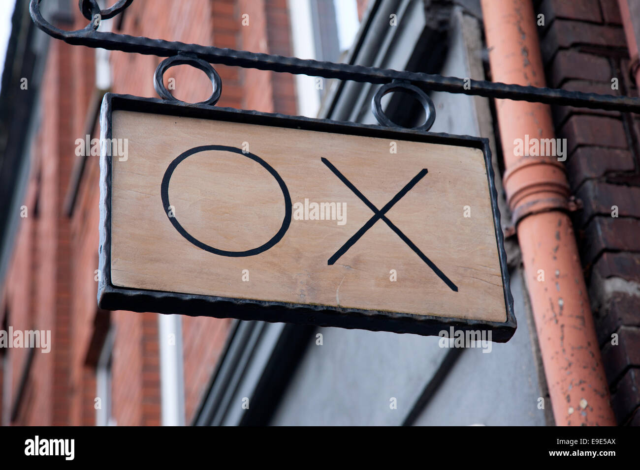 Ox Restaurant Sign, Belfast, Northern Ireland Stock Photo - Alamy