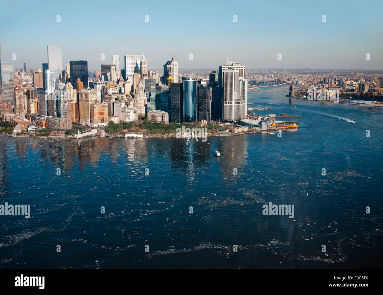 Lower manhattan aerial hi-res stock photography and images - Alamy