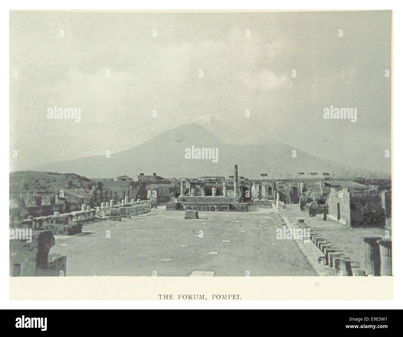 This 1895 illustration by Lambart depicts the Forum of Pompeii ...