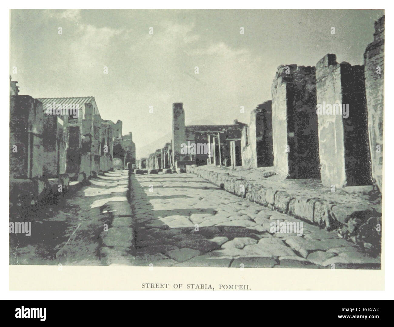 This 1895 illustration by Lambart depicts the Street of Stabia in ...