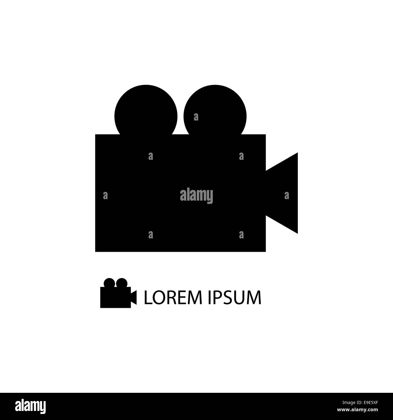 Black video camera Stock Photo - Alamy