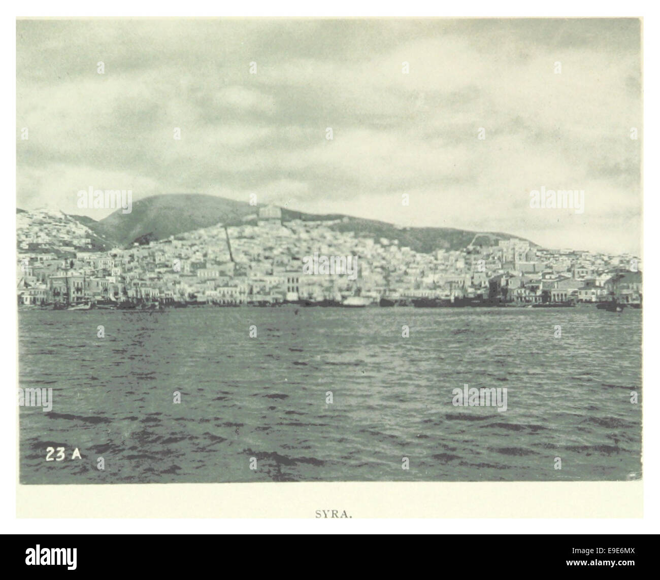 An 1897 illustration of Syra, an island in Greece, known for its rich ...