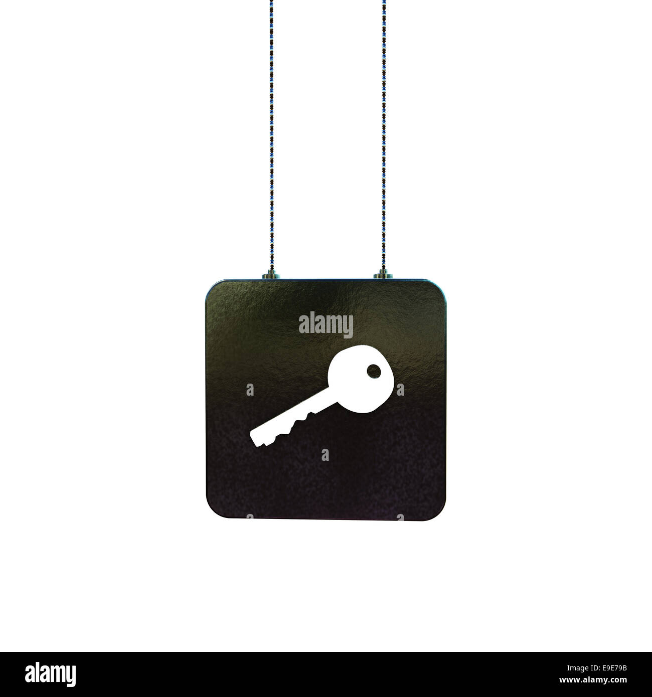 key sign isolated on white background Stock Photo - Alamy