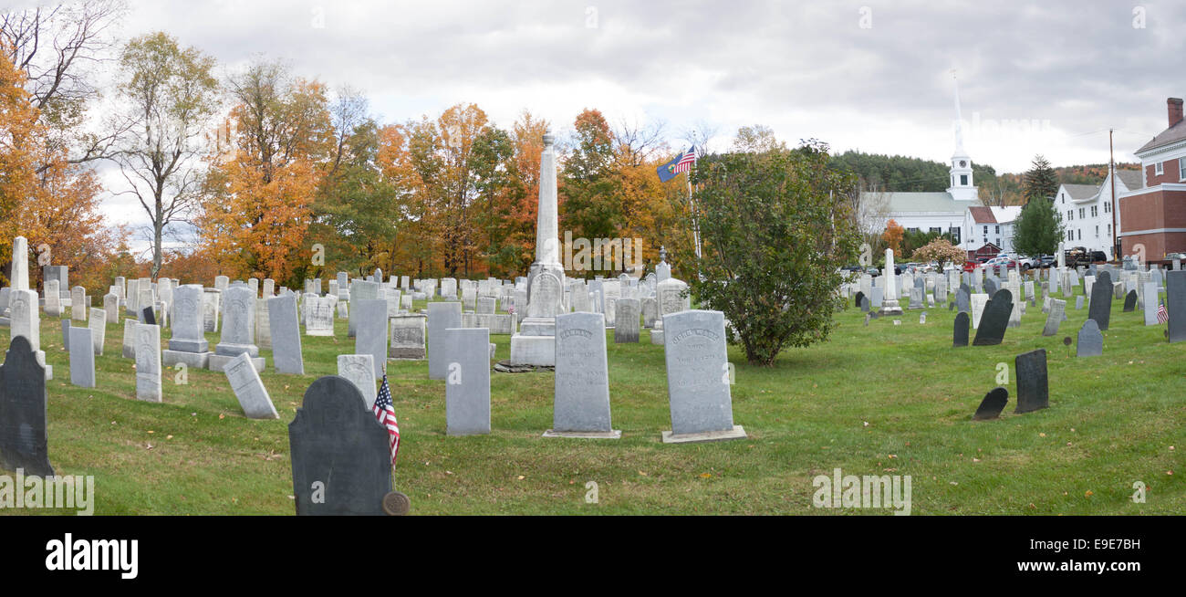 Stowe Vermont Cemetery Stock Photo - Alamy