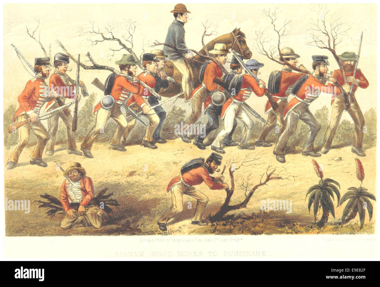 This 1861 illustration by Lucas depicts the famous scene from ...