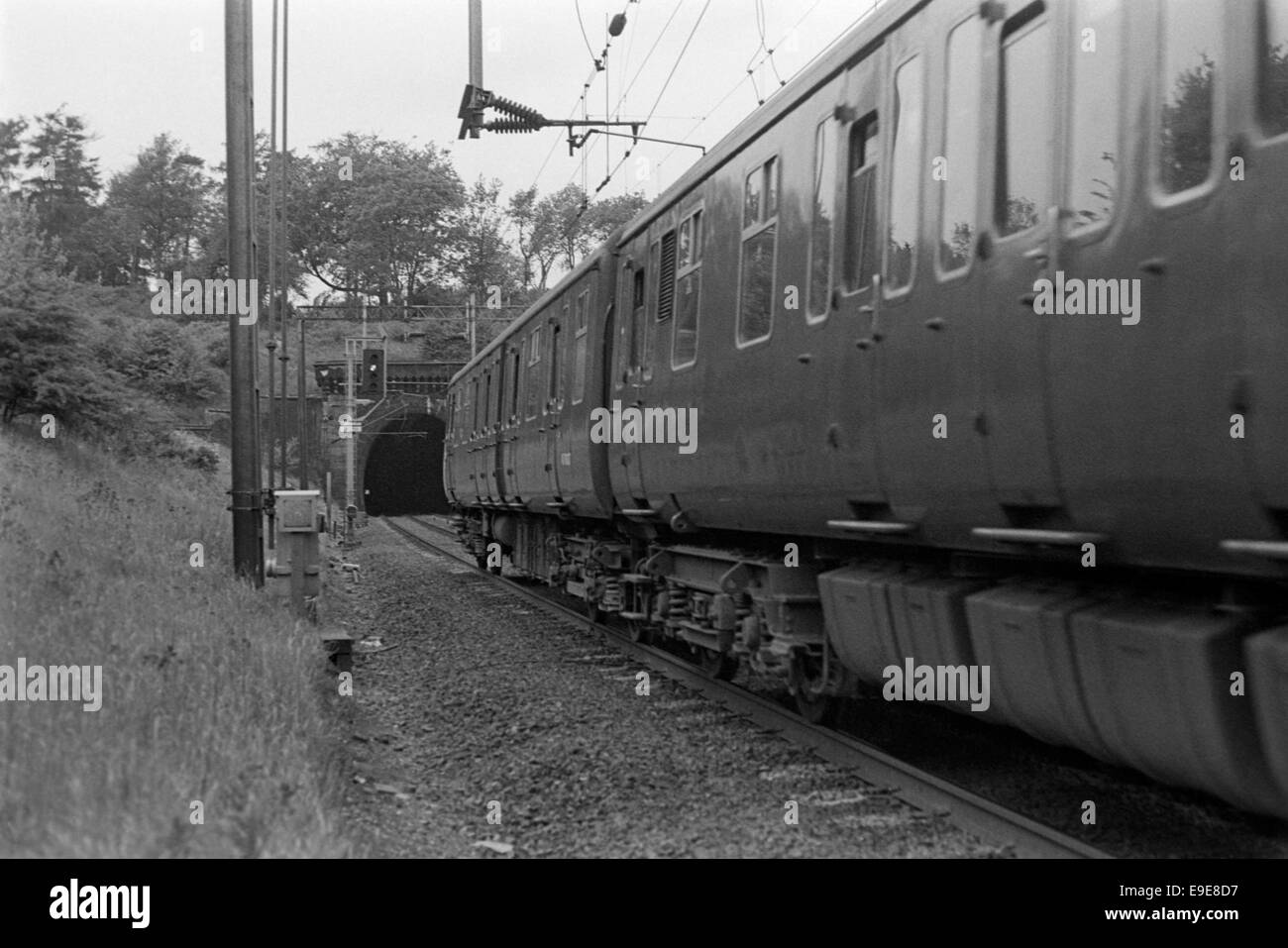 1970s passenger train Black and White Stock Photos & Images - Alamy