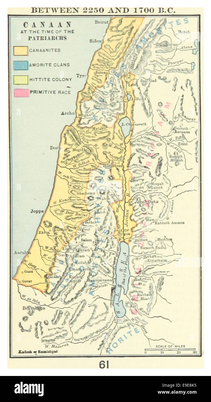 This 1899 illustration explores the historical context of Canaan during ...